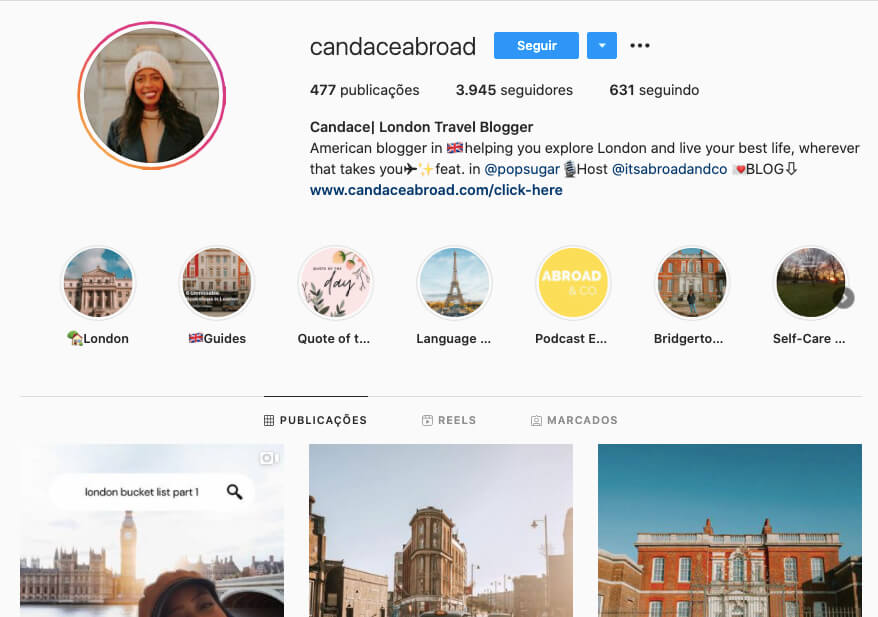 exemplo de bio para instagram